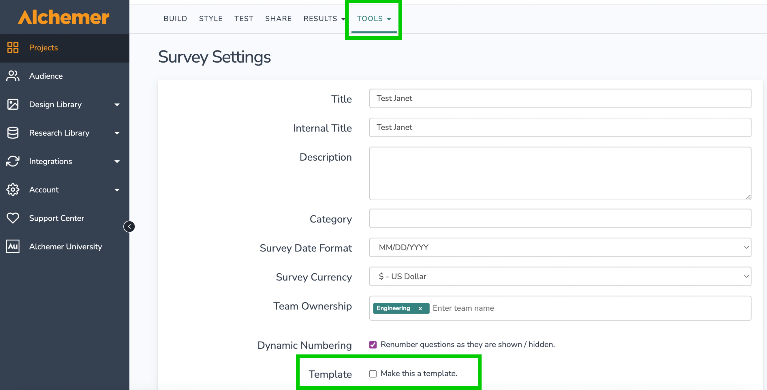 Create a Custom Template Survey in Alchemer – Help Center